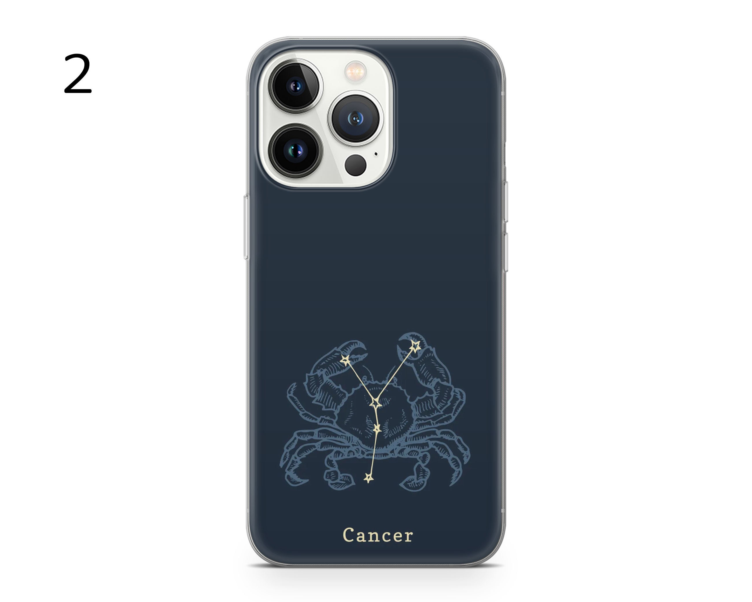 Cancer Zodiac Sign Astrology Stars Phone Case for iPhone 15 14 13 Pro ...