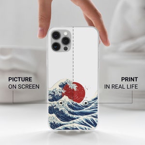 The Great Wave off Kanagawa Lo-fi Anime Japan Phone Case for iPhone 14 ...
