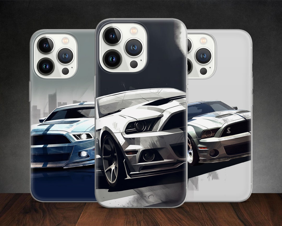 Mustang Muscle Car GT500 USA Phone Case for iPhone 15 Pro 14 Plus 13 ...