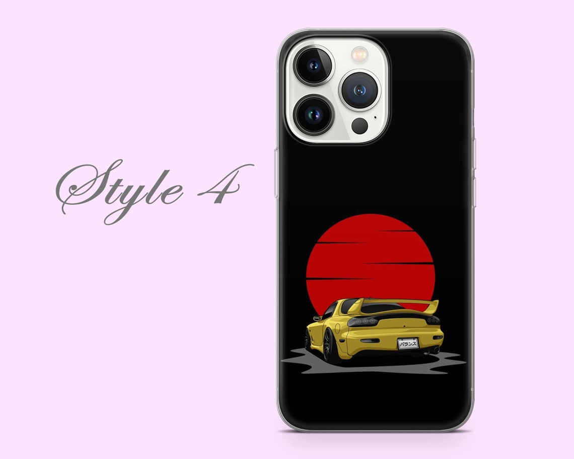 Japanese RX7 Drift JDM Classic Sports Car Art Phone Case for iPhone 14 ...