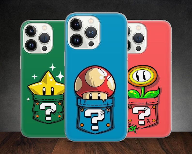 Mario Luigi Rosalina Yoshi Super Mushroom Goomba Phone Case - Etsy UK