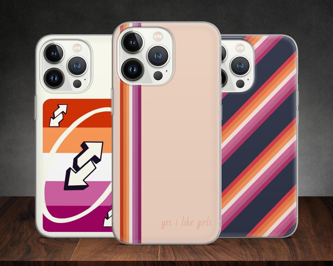 LGBTQ+ Lesbian Girls Love Pride Art Phone Case for iPhone 14 13 Pro Max ...