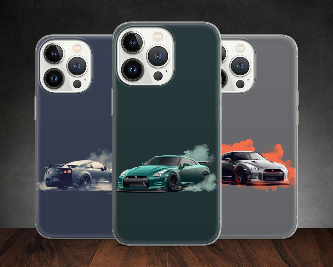 Legendary JDM GTR R35 Art Japanese Drift Car Phone Case for iPhone 15 ...
