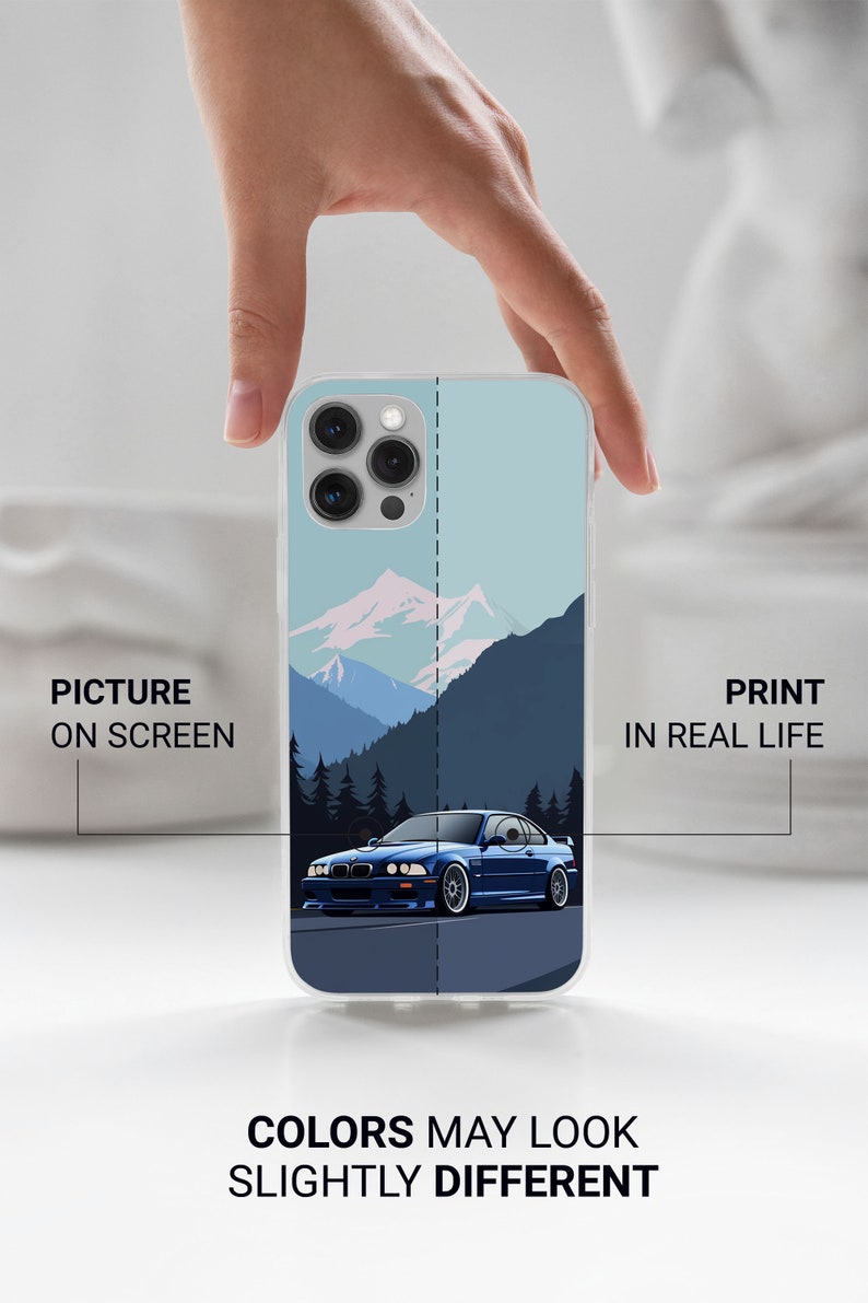 Bavarian Auto M3 E46 Classic Sports Car Art Phone Case for iPhone 14 13 ...