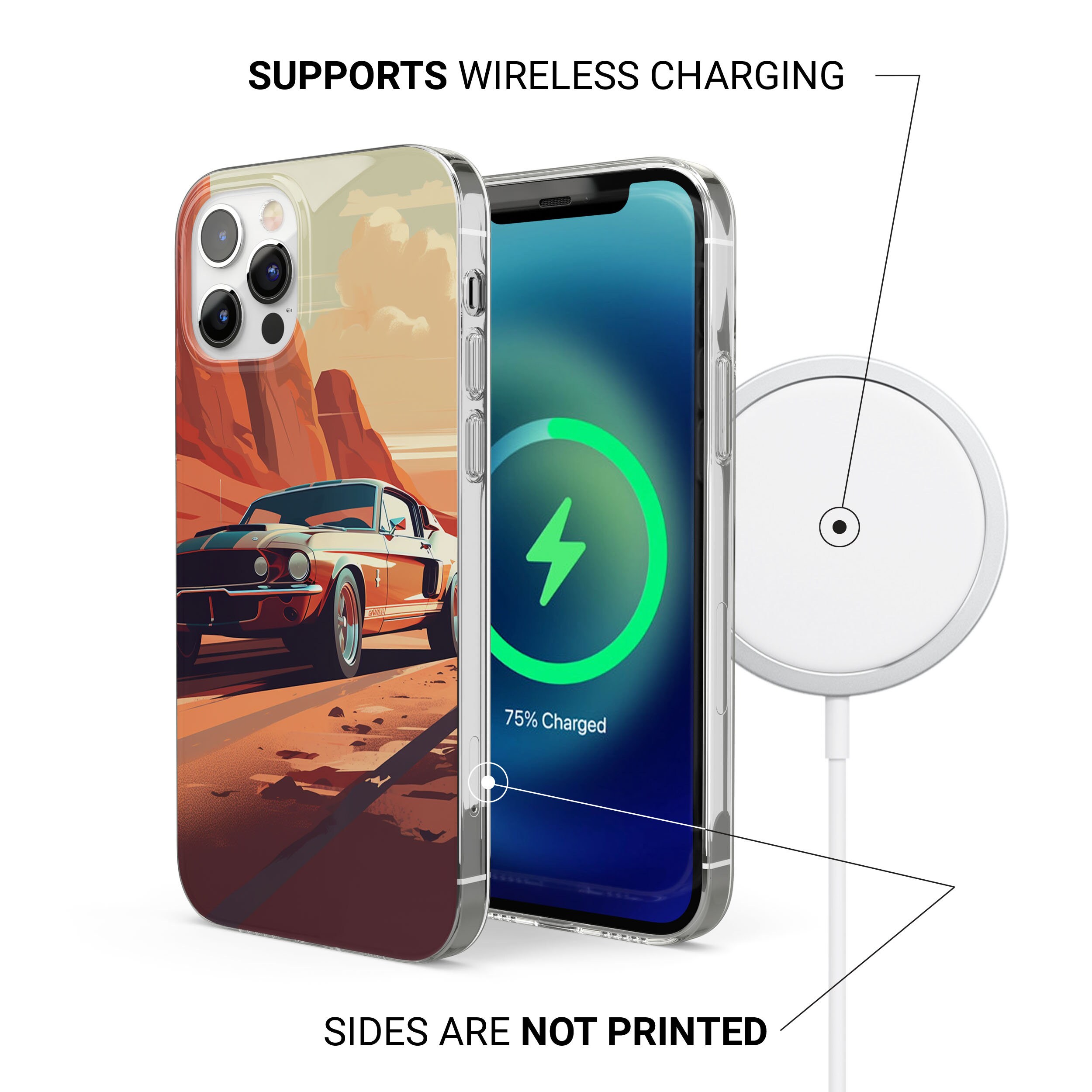 Legendary American Muscle Car Mustang Sports Car Phone Case - Etsy