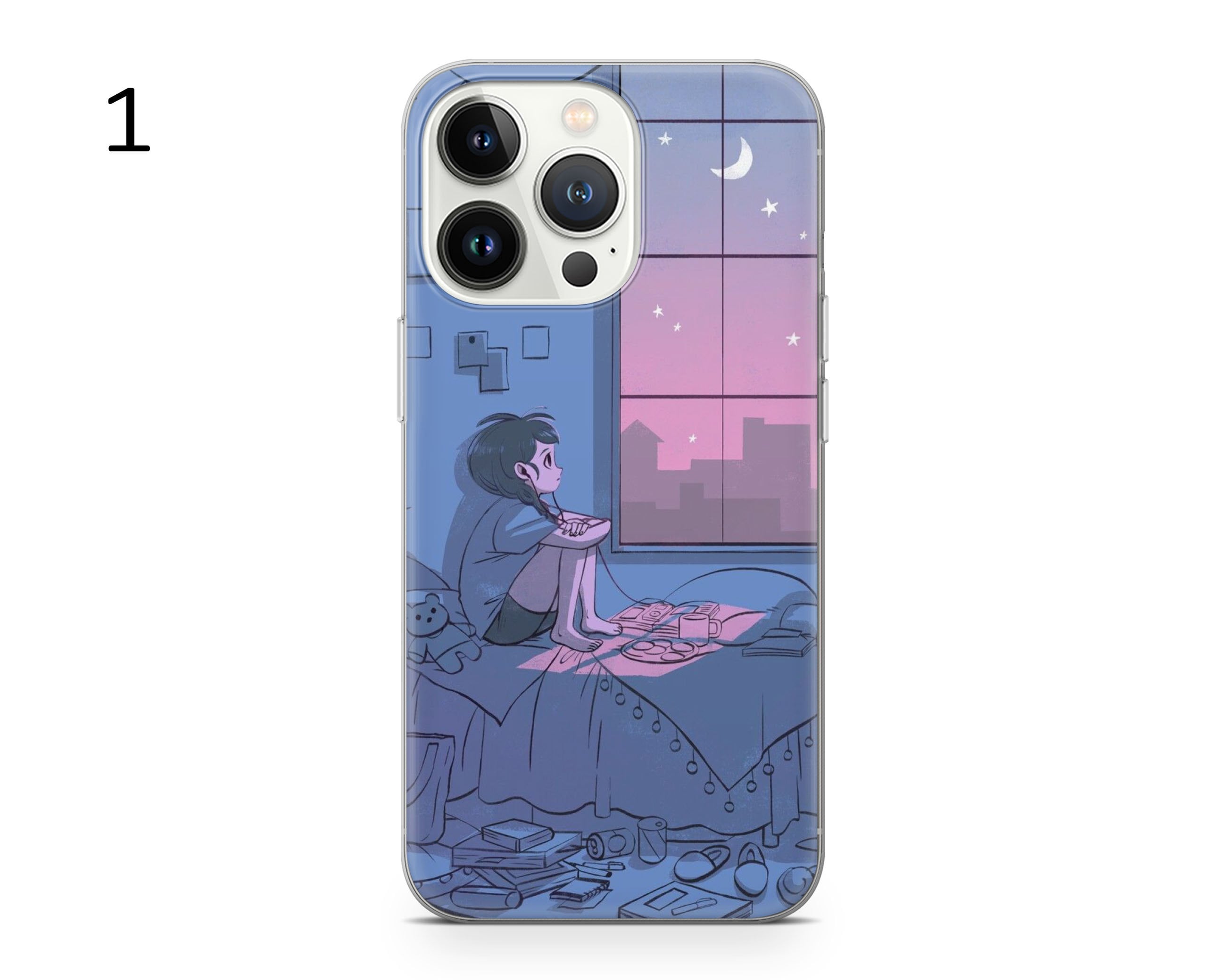 Lofi Anime Aesthetic Lonelygirl Room Phone Case for iPhone 14 - Etsy