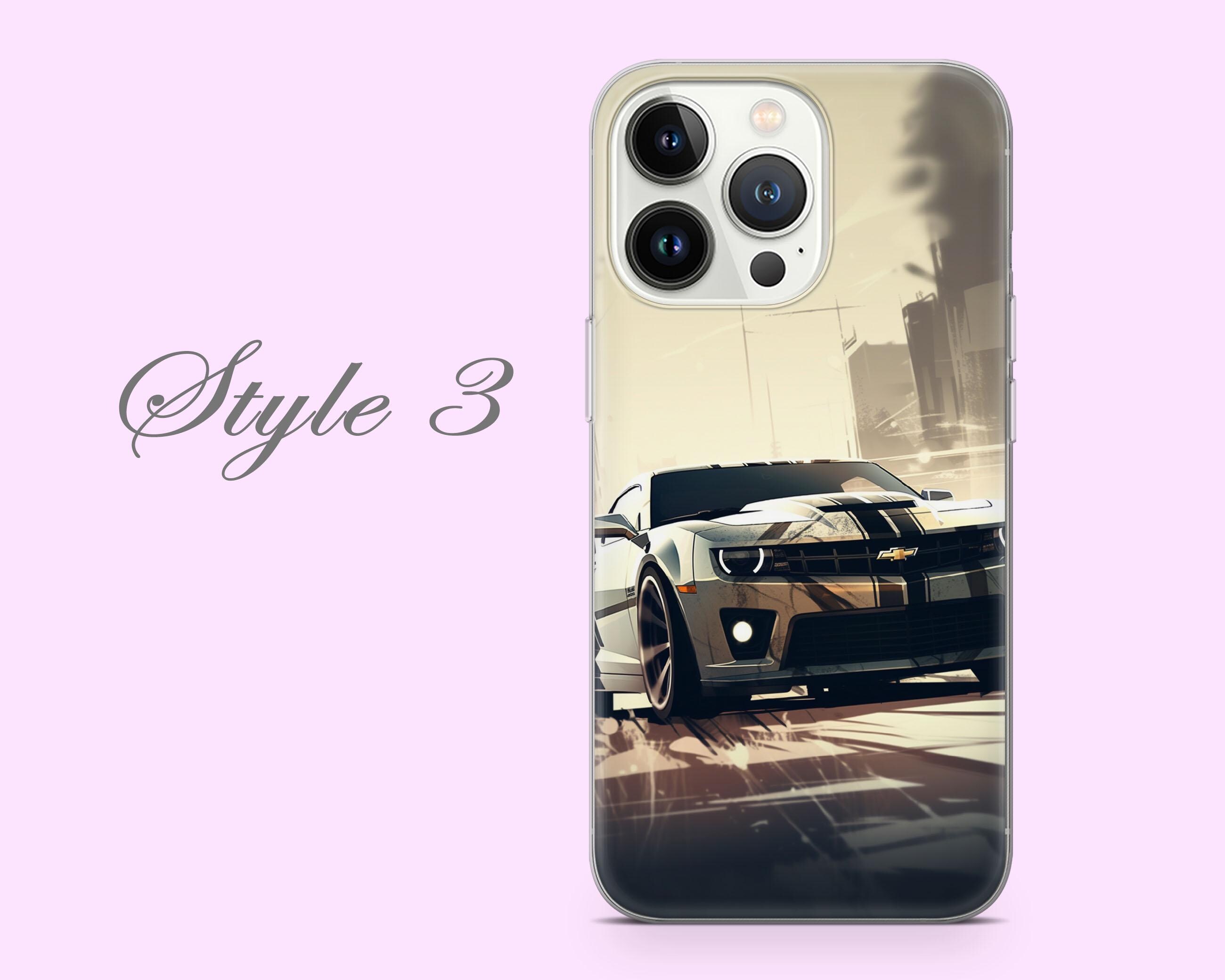 Chevy Camaro ZL1 American Muscle Car Art Phone Case for iPhone 16 15 ...