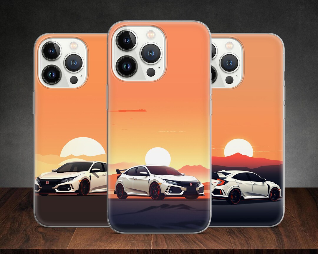 Japanese Type R Drift JDM Classic Sports Car Art Phone Case for iPhone ...