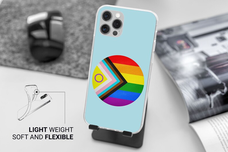 LGBTQ Progress Pride Flag Art Love Equality Phone Case for - Etsy