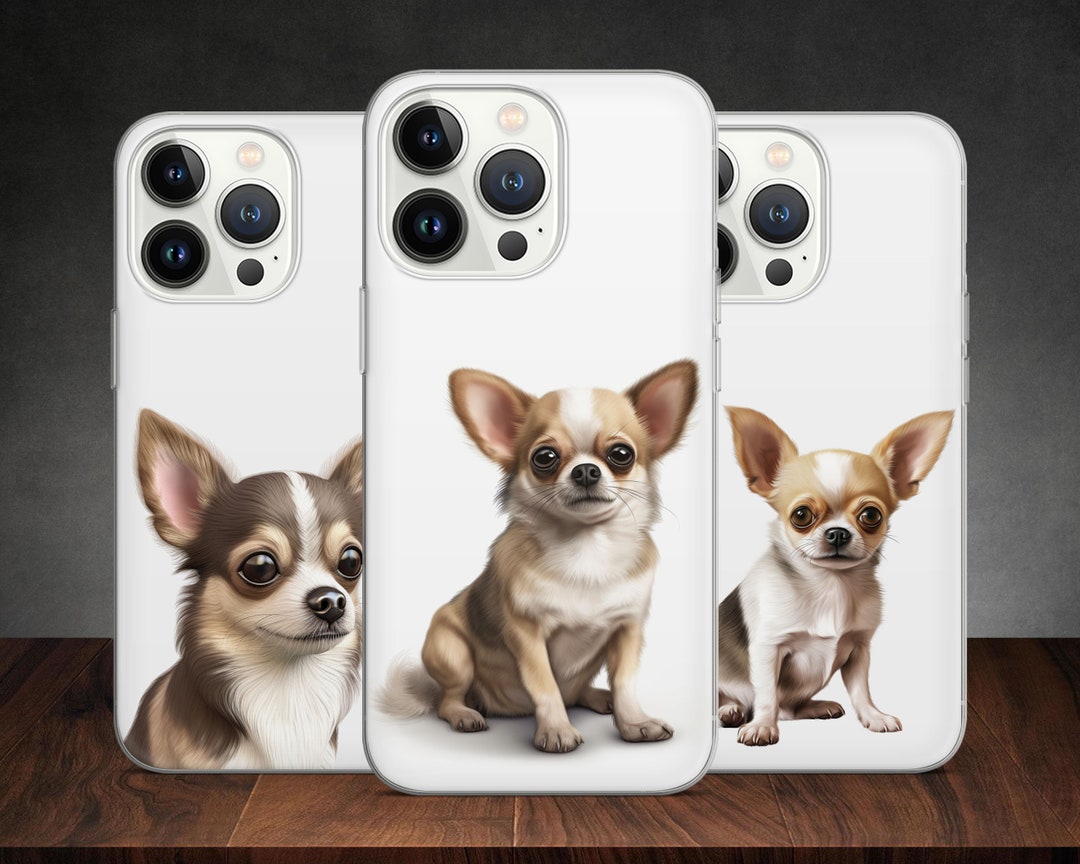 Chihuahua Dog Pet Cute Adorable Funny Art Phone Case for iPhone 14 13 ...