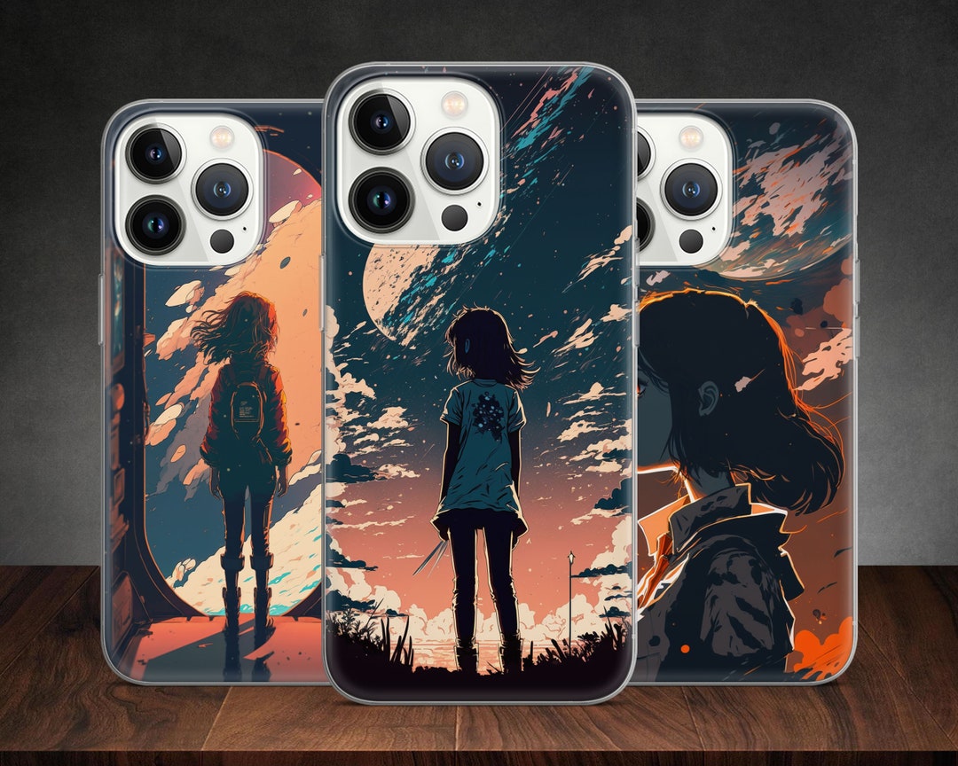 Lo-fi Girl Alone Space Anime Manga Phone Case for iPhone 14 13 Pro Max ...