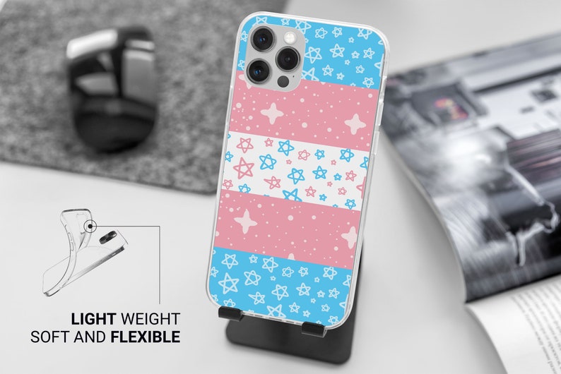 LGBTQ+ Transgender Flag Art Love Pride Phone Case for iPhone 14 13 Pro ...