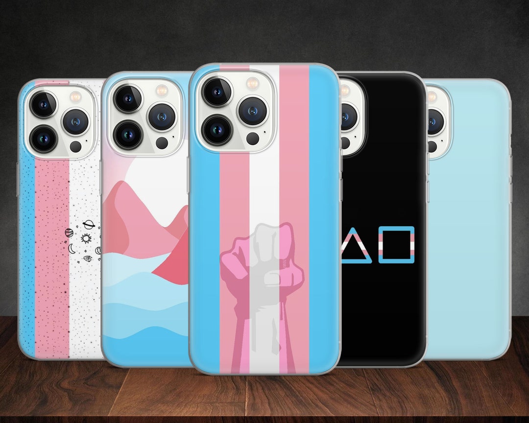 LGBTQ+ Transgender Flag Art Love Pride Phone Case for iPhone 14 13 Pro ...