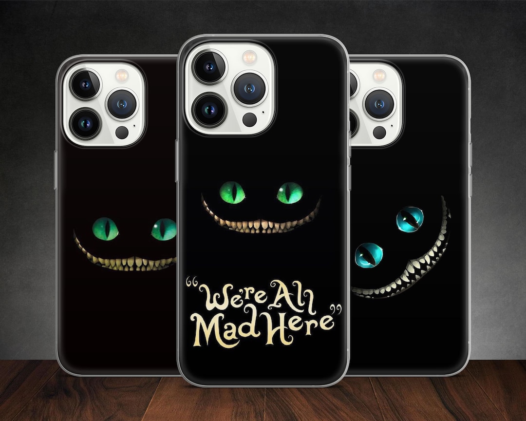 Cheshire Cat Art Mad Alice Rabbit Wonderland Phone Case for iPhone 14 ...