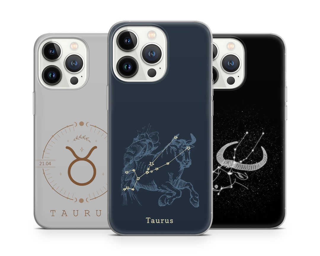 Taurus Zodiac Sign Astrology Stars Phone Case for iPhone 15 14 13 Pro ...