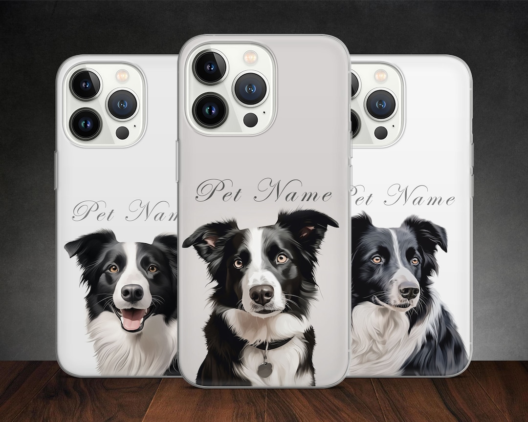 Personalized Border Collie Phone Case for iPhone 15 14 13 Pro Max 12 11 ...