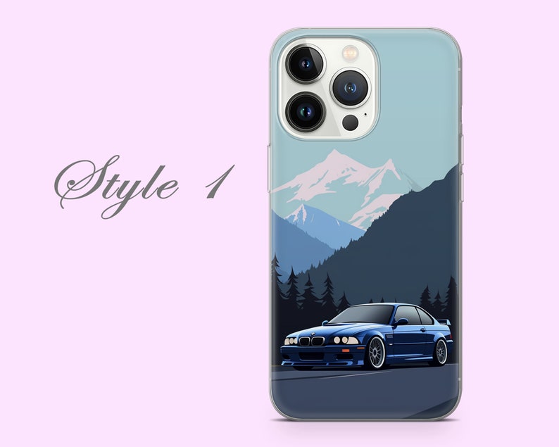 Bavarian Auto M3 E46 Classic Sports Car Art Phone Case for iPhone 14 13 ...