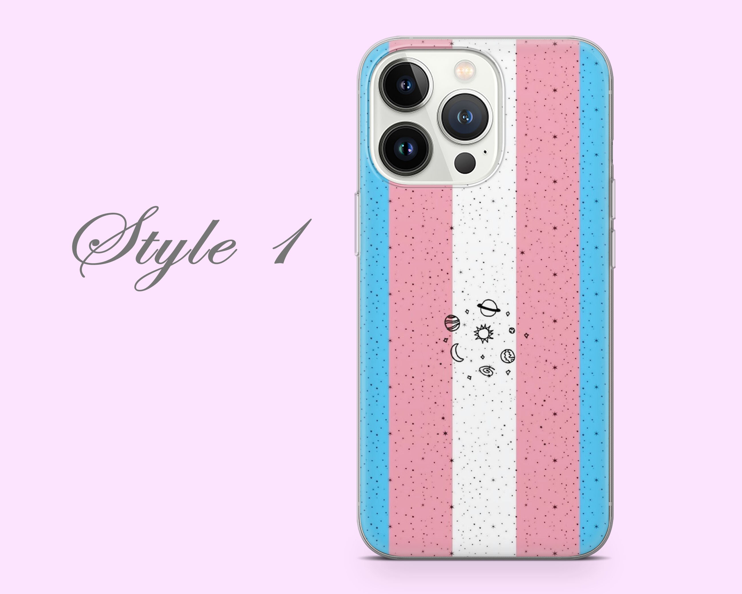 LGBTQ+ Transgender Flag Art Love Pride Phone Case for iPhone 14 13 Pro ...