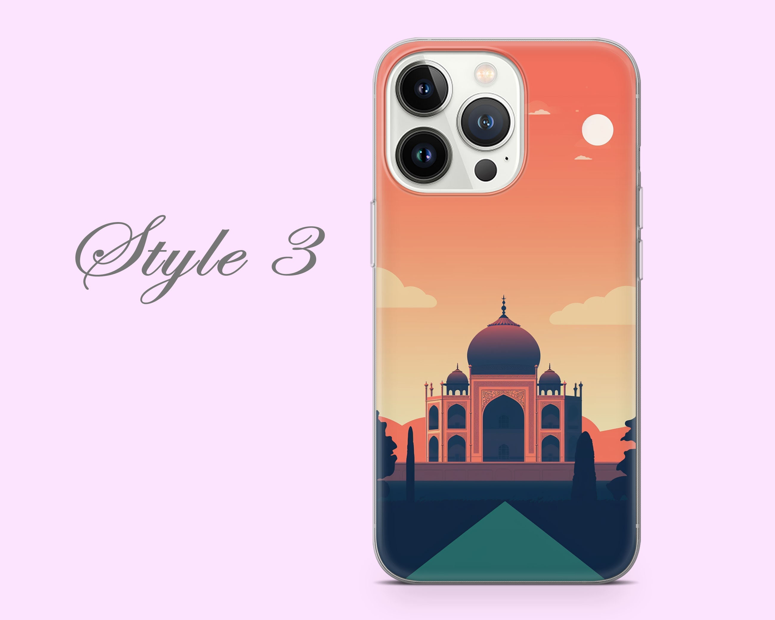 Taj Mahal India World Heritage History Art Phone Case for iPhone 14 13 ...