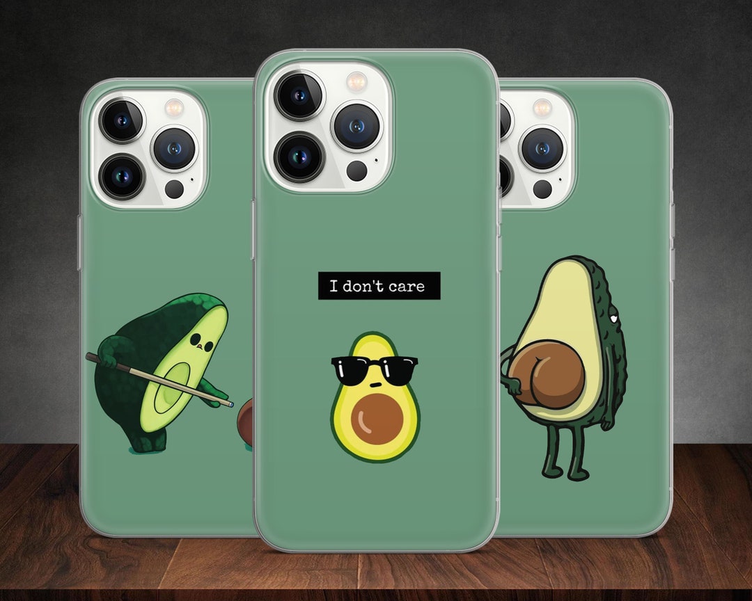 Cartoon Avocado Smartass Irony Funny Adorable Phone Case for iPhone 14 ...