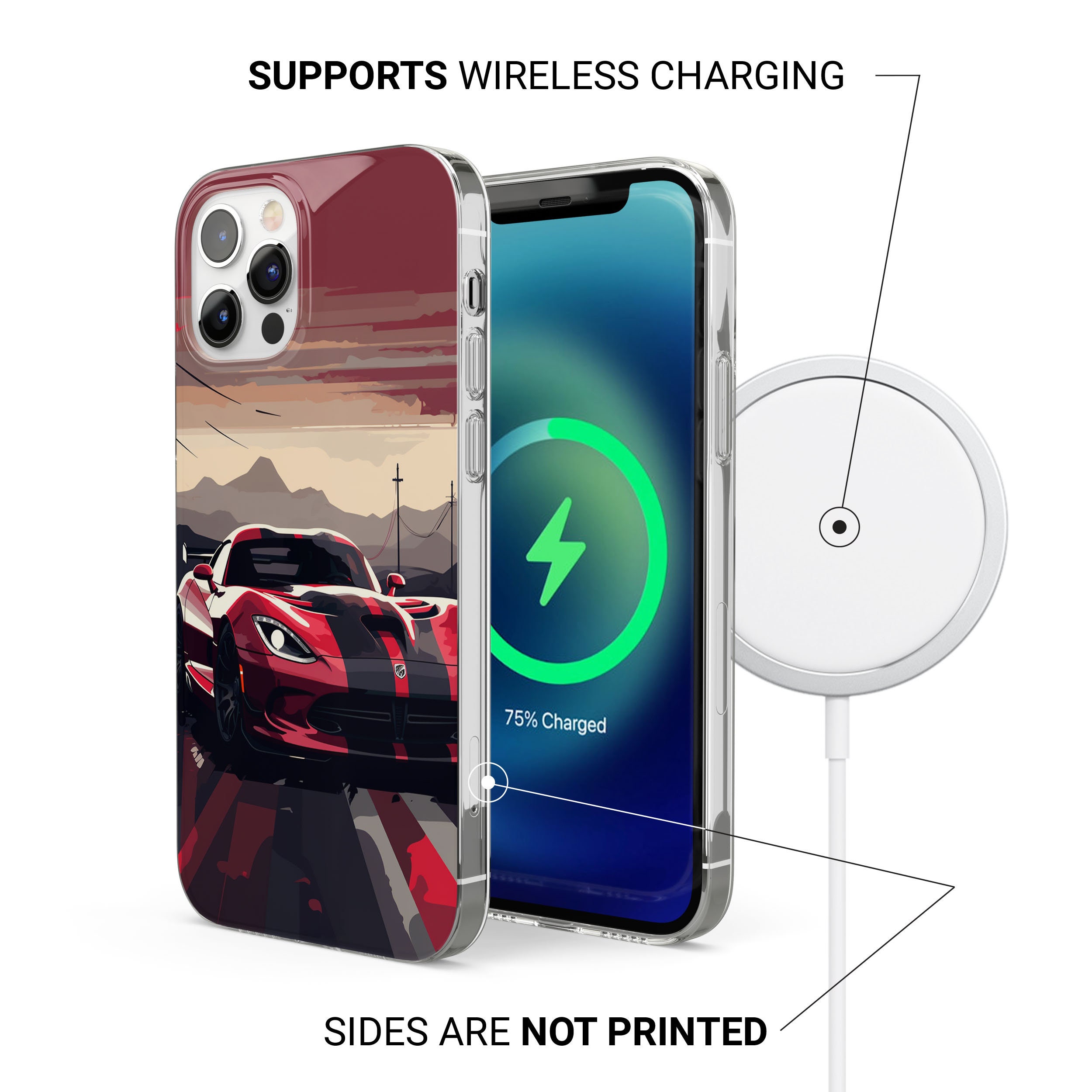Viper SRT American Luxury Muscle Car Sports Car Phone Case for iPhone ...