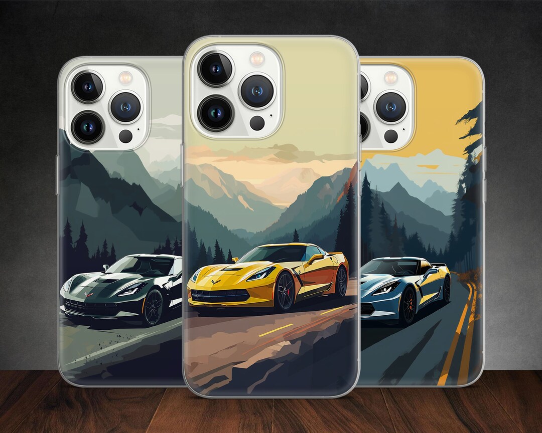 Corvette C7 GS Sport Muscle Car Art Phone Case for iPhone 15 14 13 Pro ...