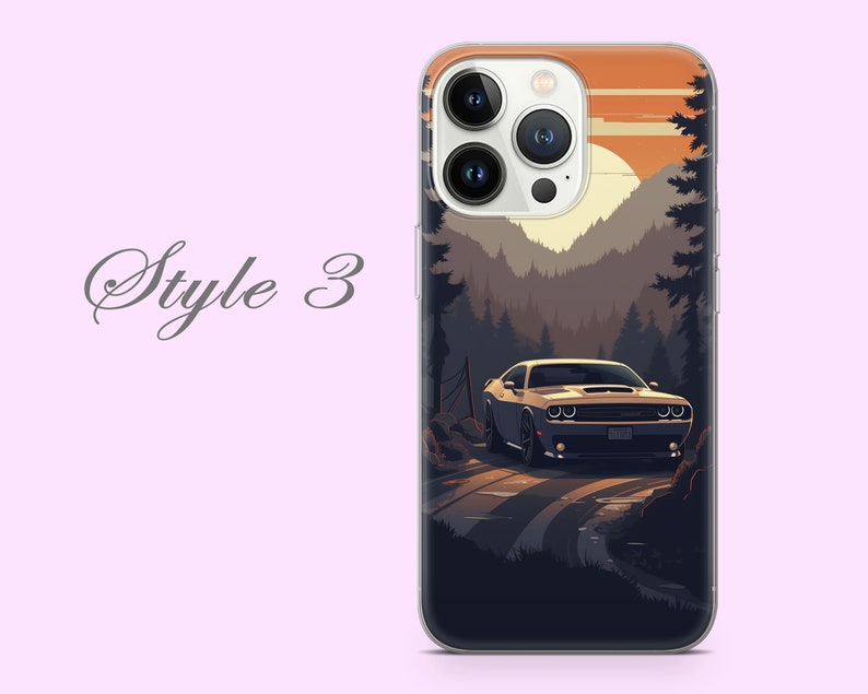Challenger SRT Hellcat American Muscle Car Art Phone Case for - Etsy