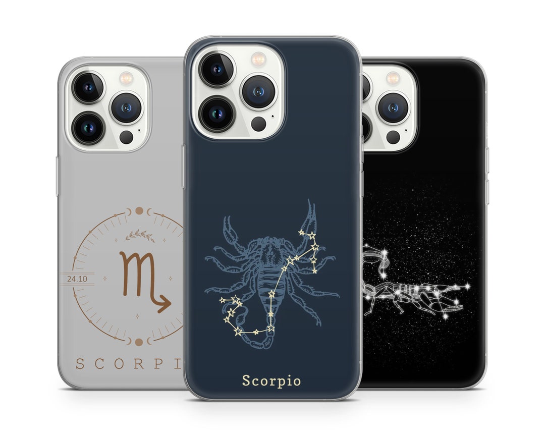 Scorpio Zodiac Sign Astrology Stars Phone Case for iPhone 15 14 13 Pro ...