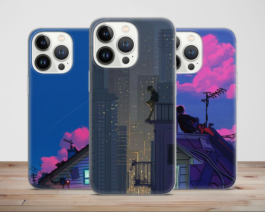 Lo-fi Anime Aesthetic Vibe Phone Case for iPhone 14 13 Pro Max 12 11 X ...