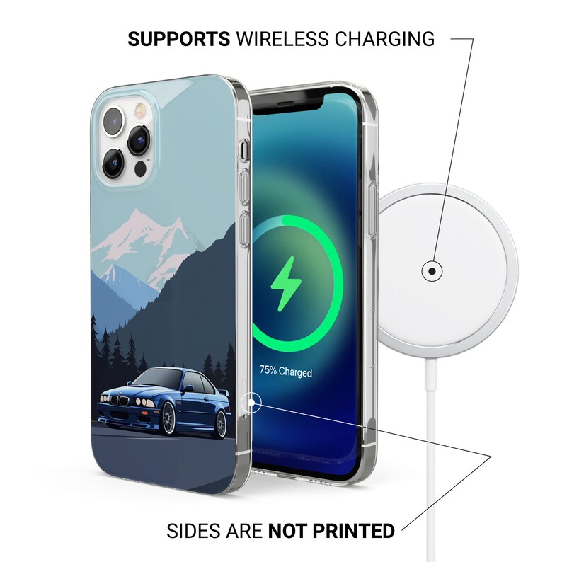 Bavarian Auto M3 E46 Classic Sports Car Art Phone Case for iPhone 14 13 ...