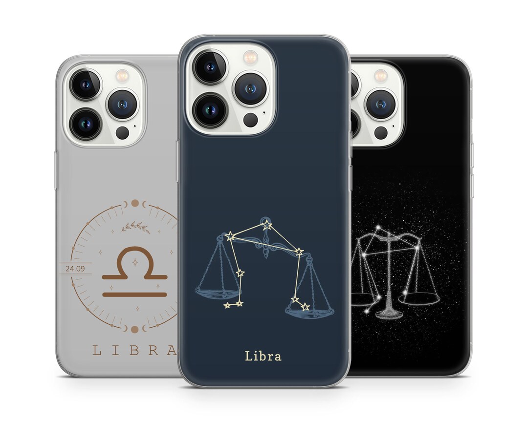 Libra Zodiac Sign Astrology Stars Phone Case for iPhone 15 14 13 Pro ...