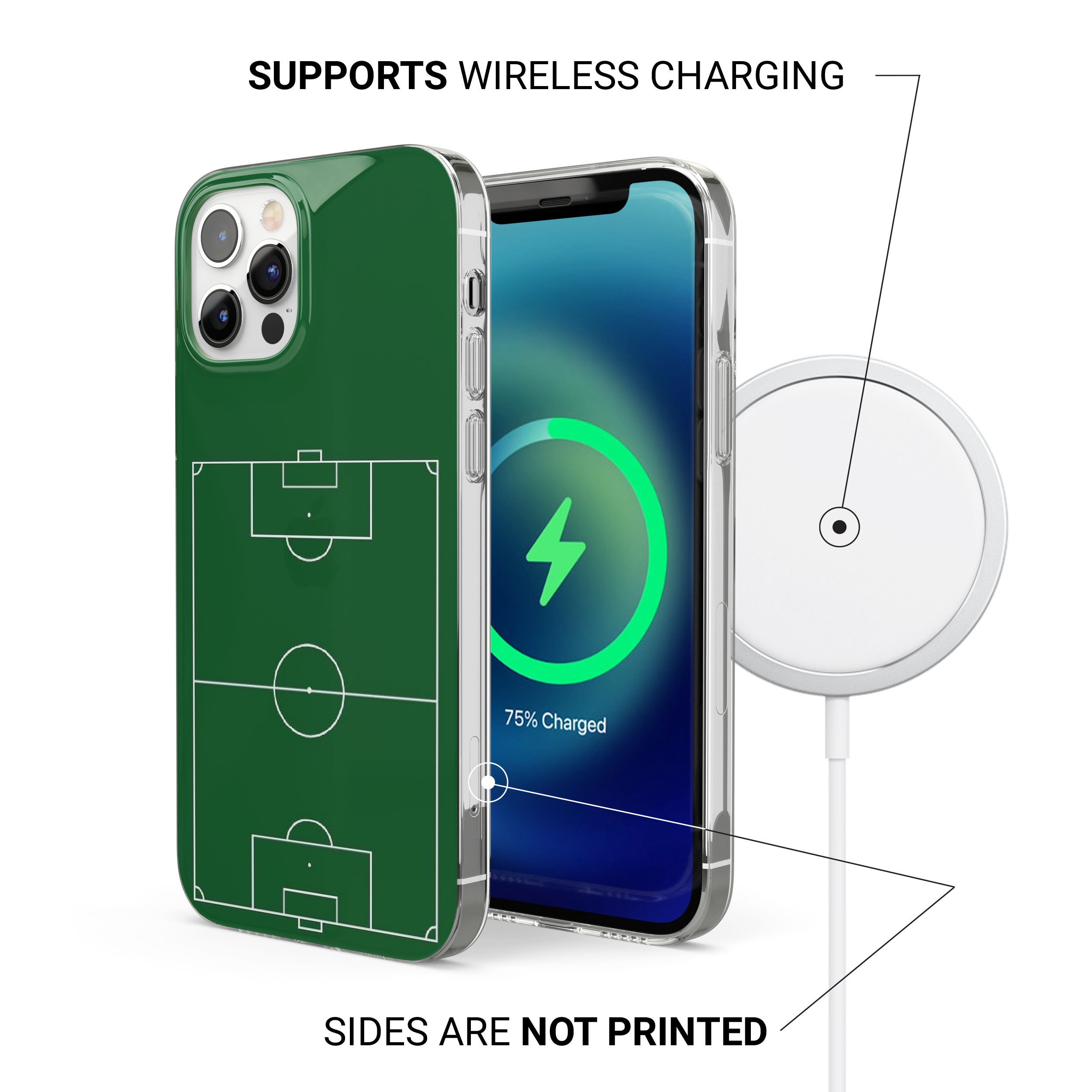 Football Pitch Stadium Soccer Grass Match League Phone Case for iPhone ...