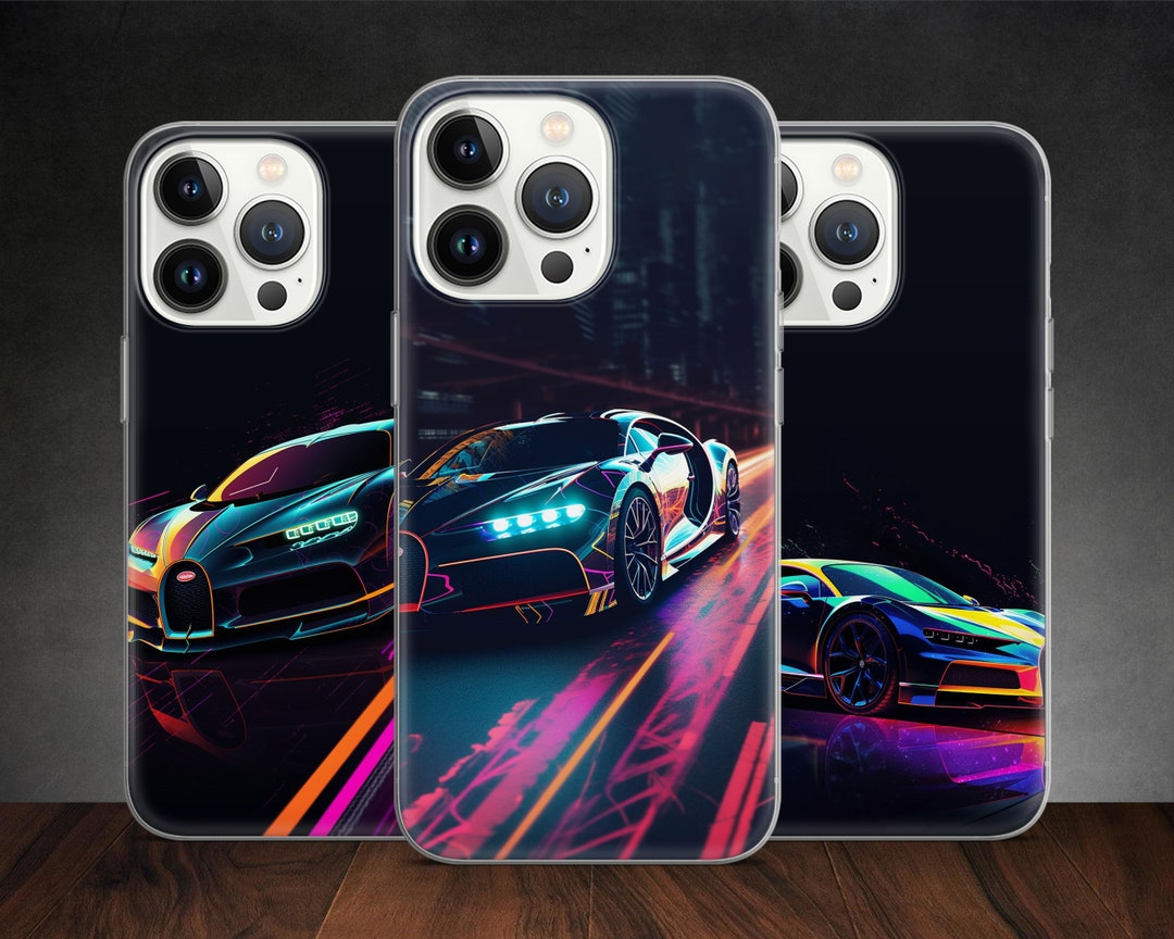 Chiron Neon Wave Hyper Sports Car Phonk Street Art Phone Case for ...