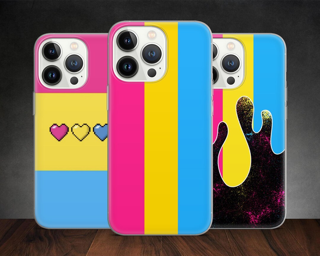 LGBTQ+ Pansexual Flag Art Love Pride Phone Case for iPhone 14 13 Pro ...