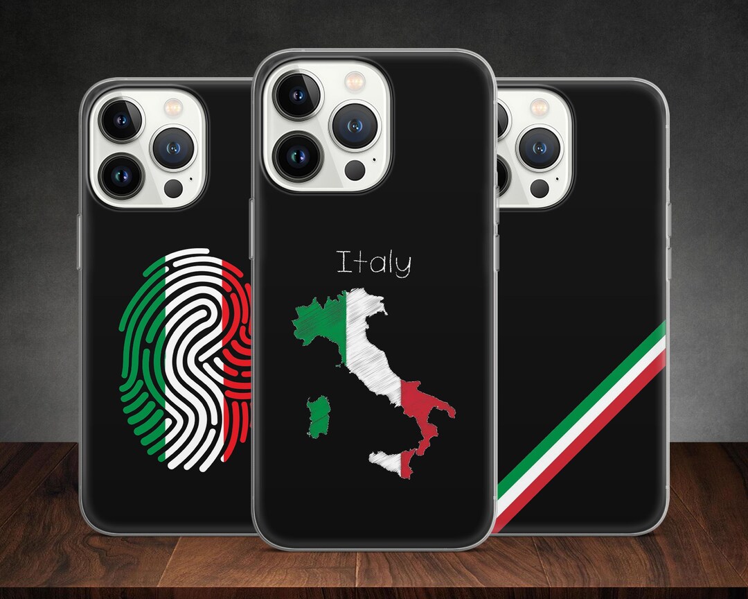 Italy Country Flag Patriot Finger Print Art Phone Case for iPhone 14 13 ...