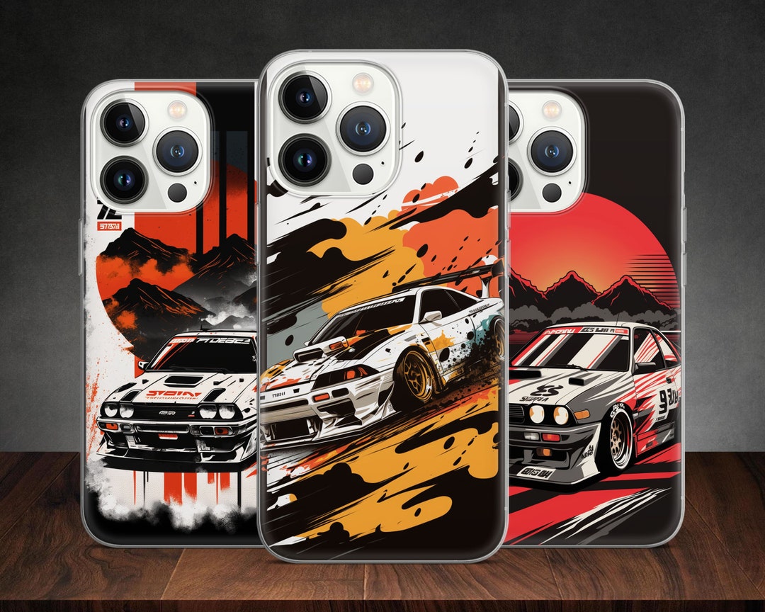 Japanese Drift Cars JDM Racing Tokyo Phone Case for iPhone 14 13 Pro ...