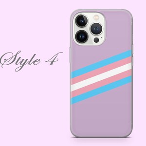 LGBTQ+ Transgender Flag Art Love Pride Phone Case for iPhone 14 13 Pro ...