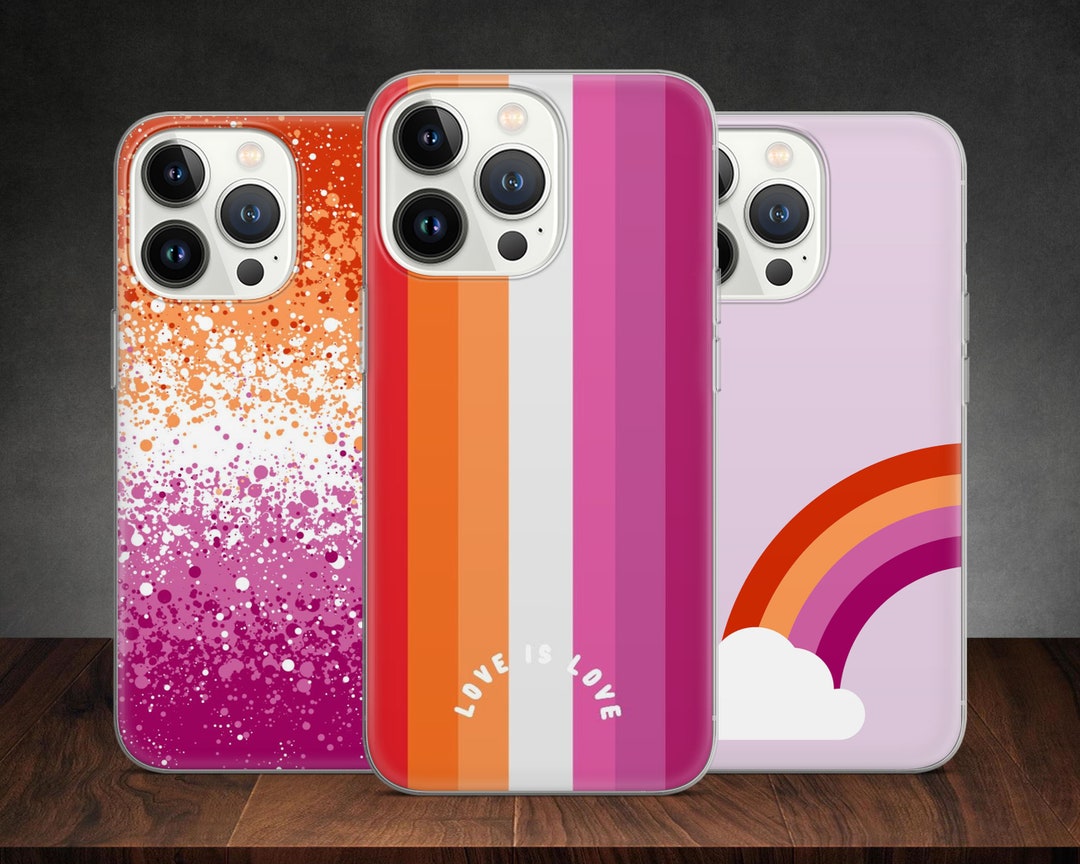 LGBTQ+ Lesbian Rainbow Love Pride Phone Case for iPhone 14 13 Pro Max ...