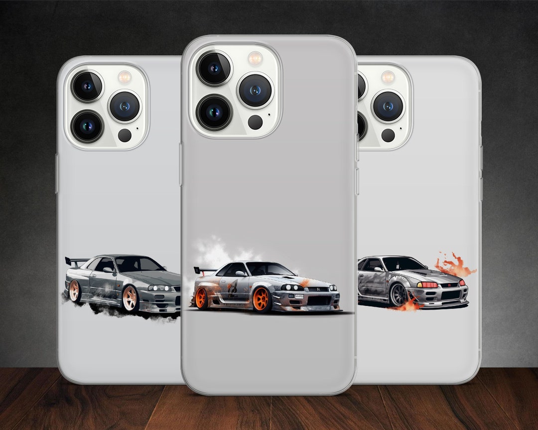 Legendary JDM Skyline R34 Japanese Drift Car Phone Case for iPhone 15 ...