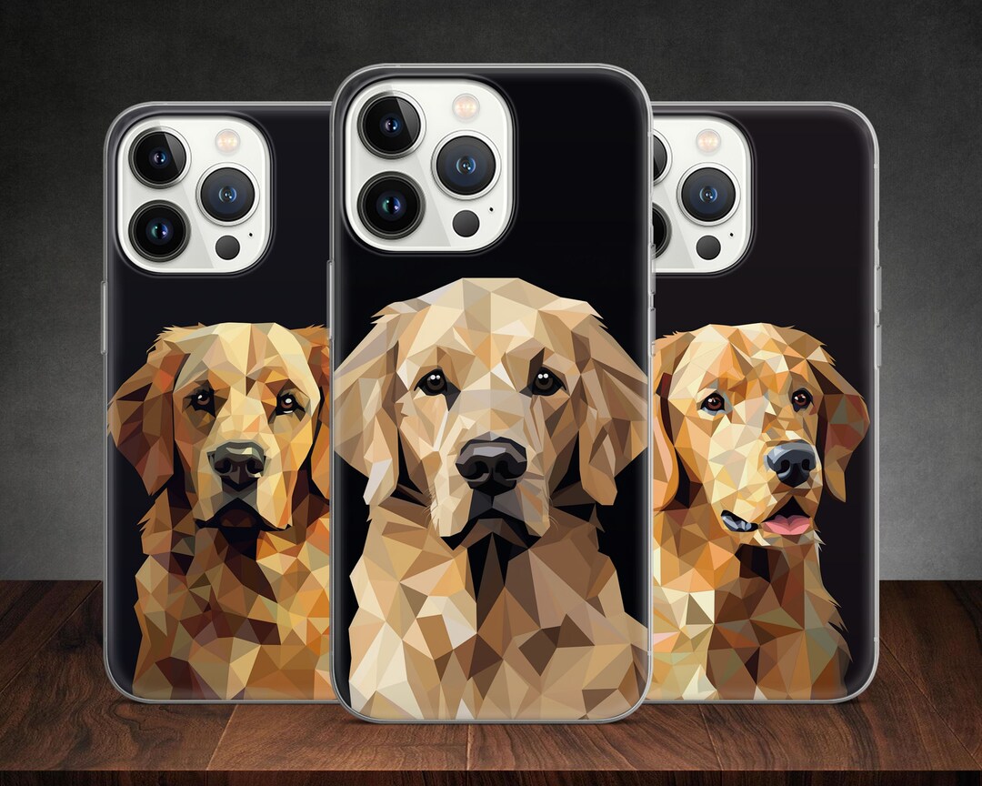 Golden Retriever Dog Pet Cute 3D Shape Art Funny Phone Case for iPhone ...