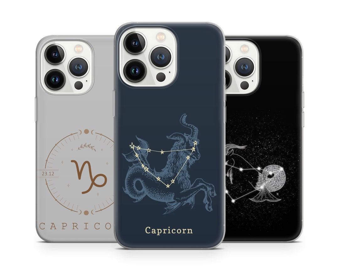 Capricorn Zodiac Sign Astrology Stars Phone Case for iPhone 15 14 13 ...