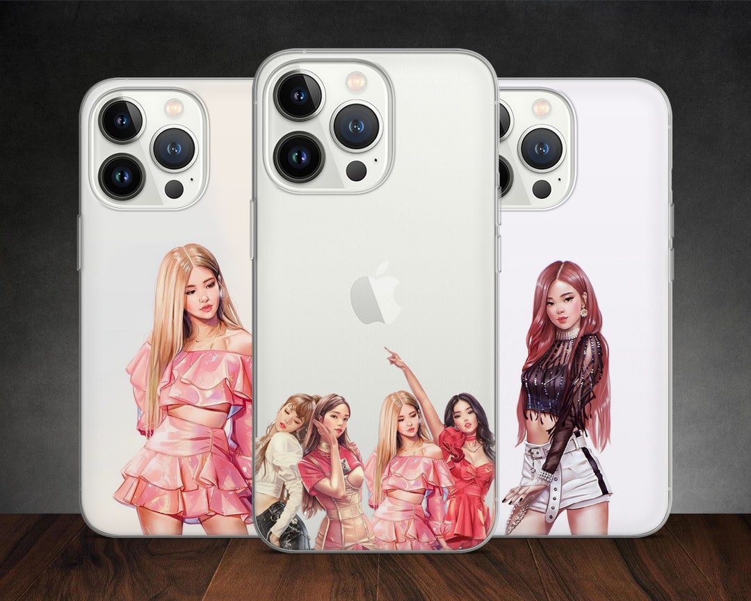 Blink K-pop Girls Jennie Lisa Rose Jisoo Fan Art Phone Case for iPhone ...