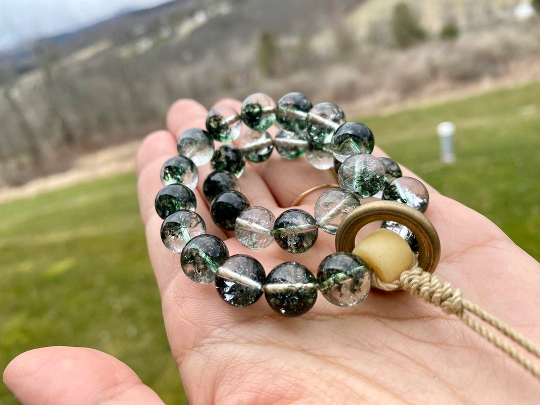 Crystal Prayer Mala, 27 Natural Stone Healing Mala With Charm, Yoga ...