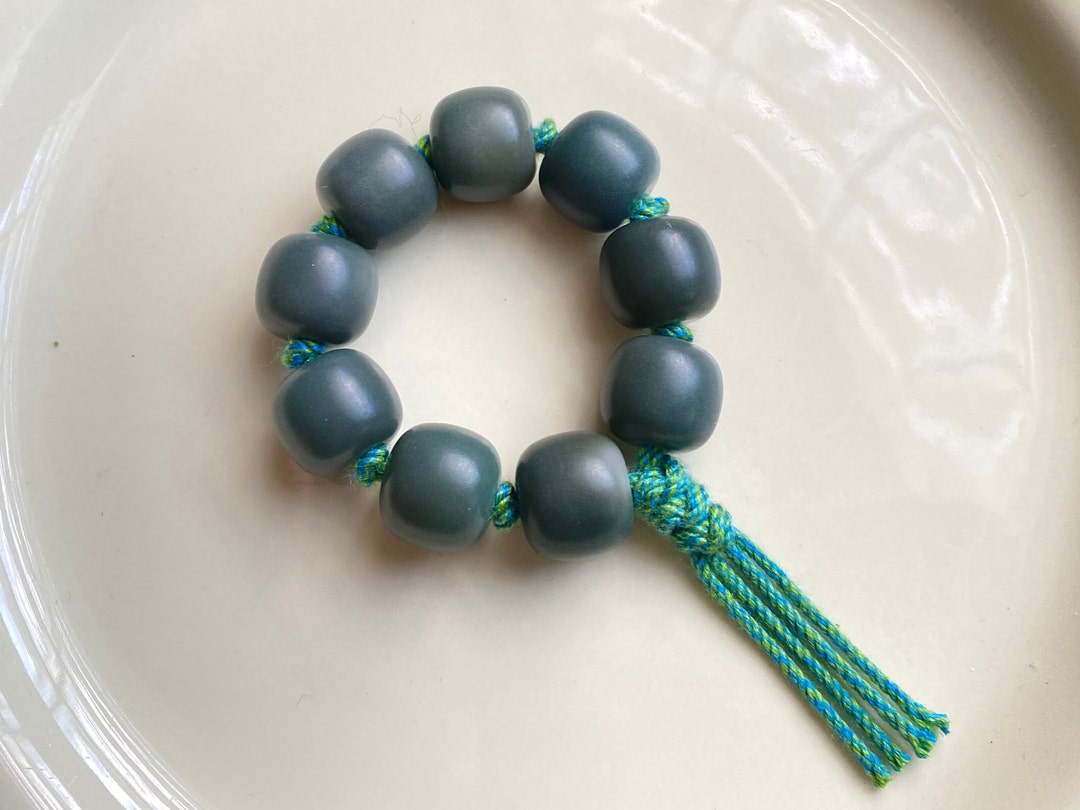 Worry Beads, Mini Mala Fidget Beads, Stress Relief Toy, Handheld Finger ...