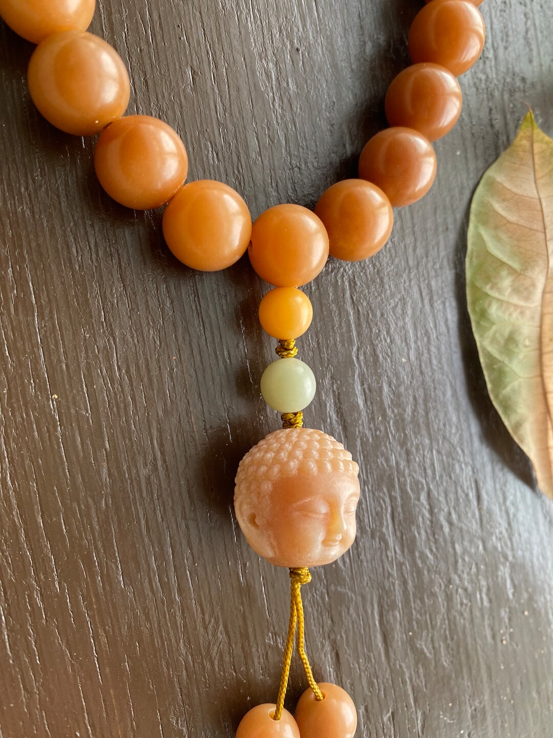 Handheld Vintage Bodhi Mala Prayer With Buddha Pendant, Mothers Day ...