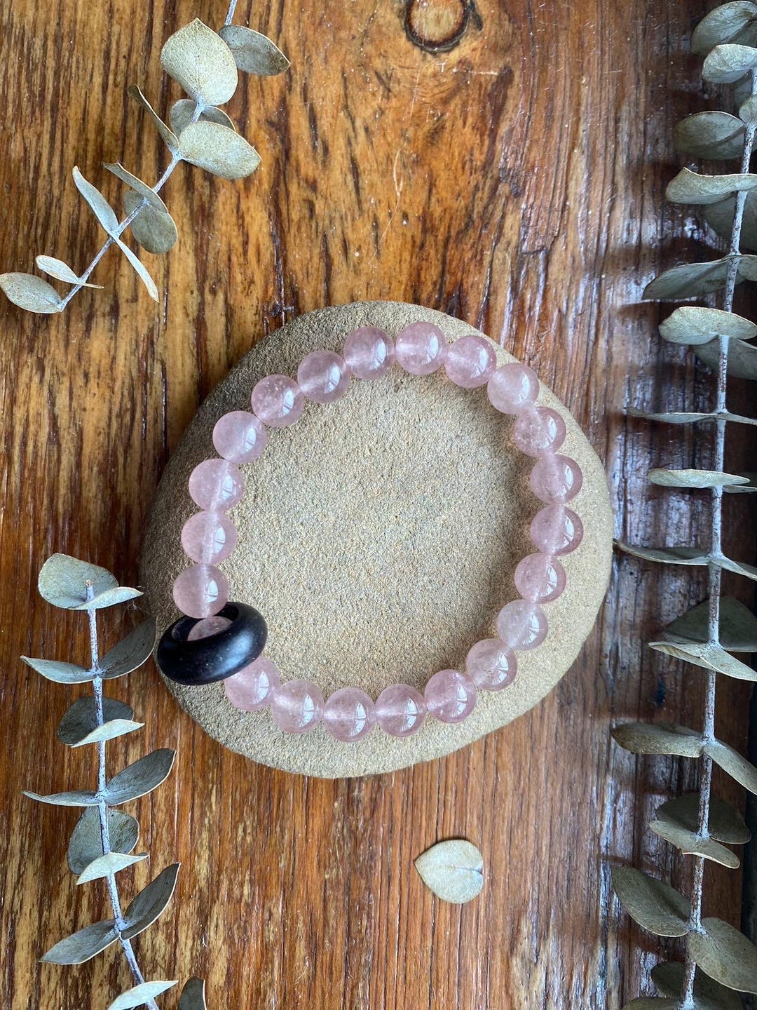 Fidget Bracelet With Sandalwood White Noise Maker, Wrist Mala Beads ...