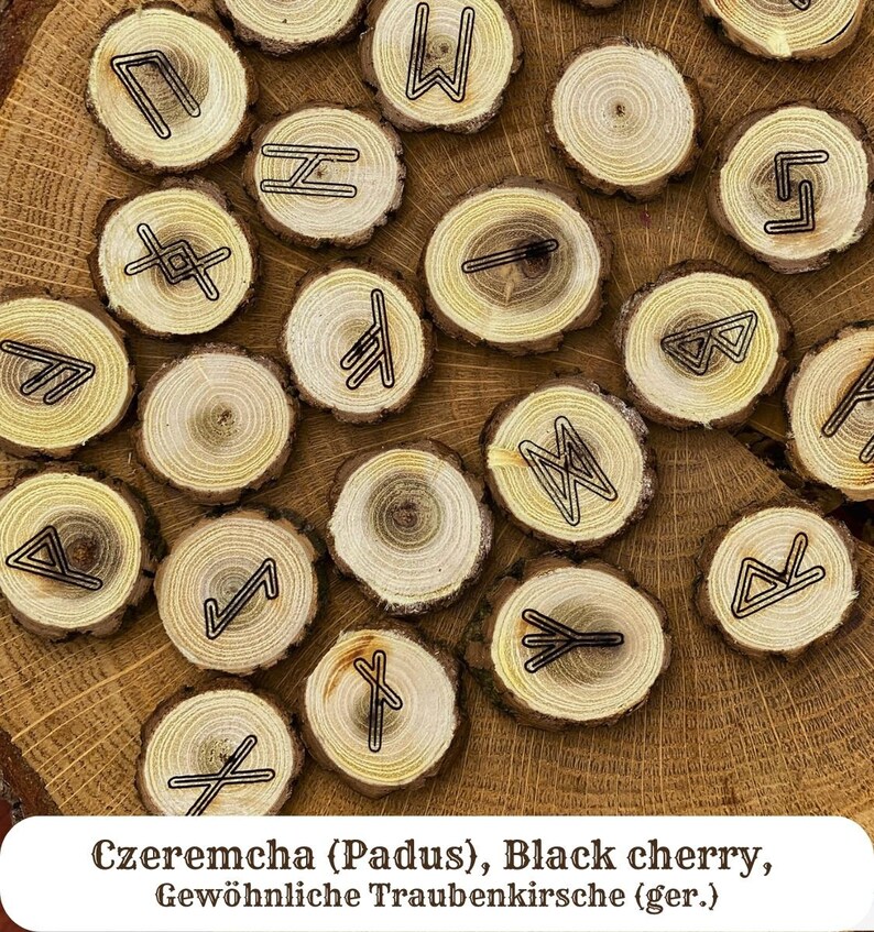 Nordic Futhark Runes Wood. Runen Holz. Nordic Wooden Runes. - Etsy