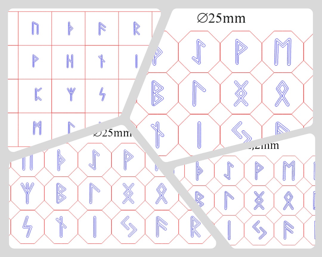DXF, SVG Rune Digital File Hand-drawn and Digitized Runes - Etsy