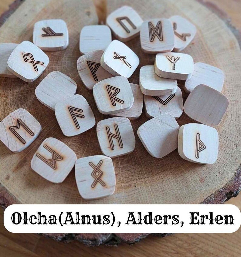 Nordic Futhark Runes Wood. Runen Holz. Nordic Wooden Runes. - Etsy