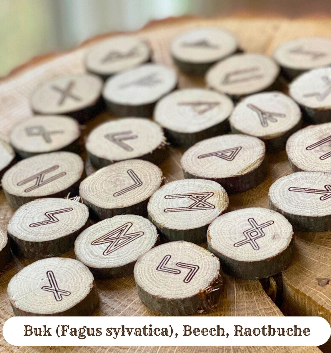 Nordic Futhark Runes Wood. Runen Holz. Nordic Wooden Runes. - Etsy